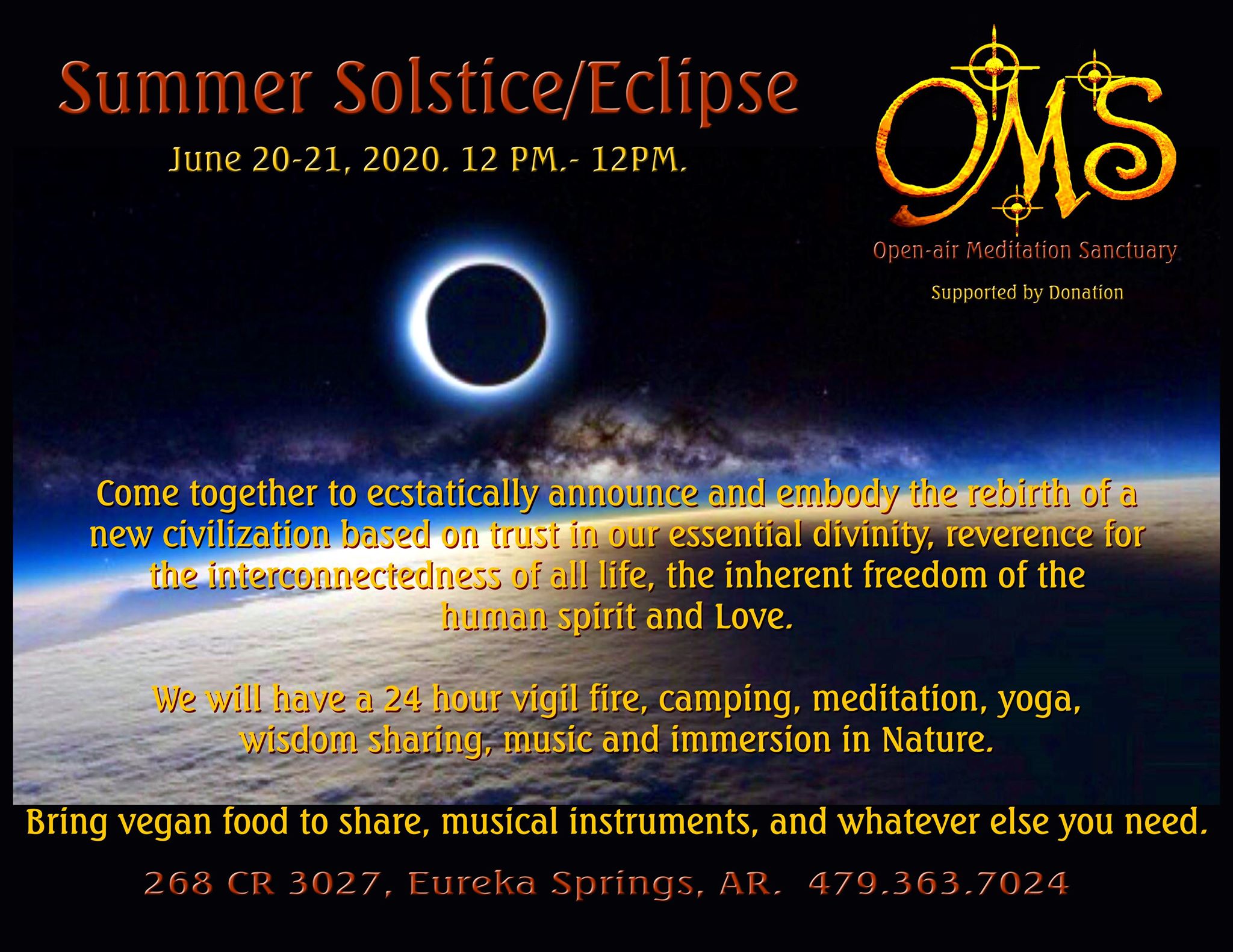 OMS Summer Solstice / Eclipse 2020 – LeRoy Diener